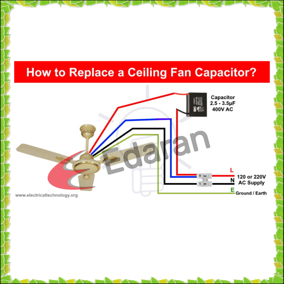 Replacing Capacitor In Ceiling Fan With Diagrams – DJFOZM