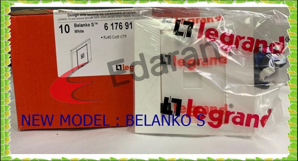 [NEW MODEL] LEGRAND BELANKO S 617691 RJ45 CAT6 UTP DATA SOCKET | Lazada
