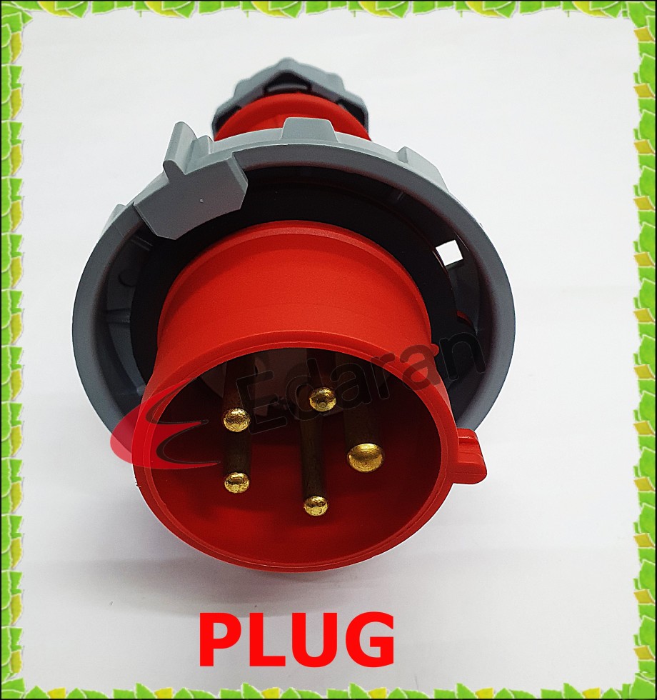 SHINOHAWA 5 PIN 32A SAFETY INDUSTRIAL PLUG / SOCKET (COUPLER) / SOCKET ...