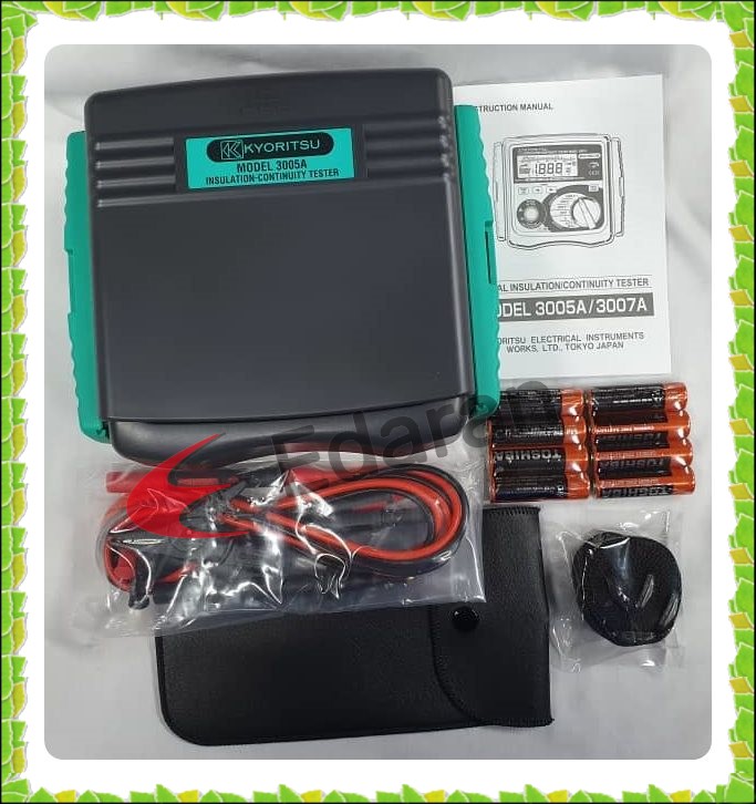 Kyoritsu 3005A 600V-1000V Digital Insulation / Continuity Tester | Lazada
