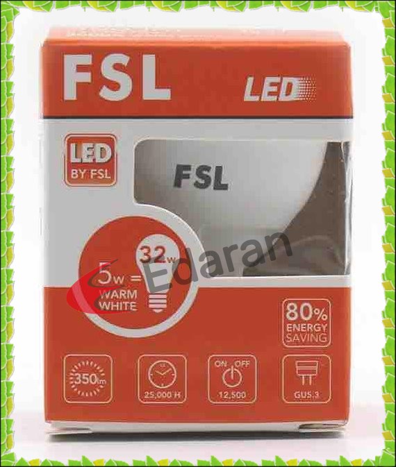 FSL MR16 AC90-240V 5W LED COB BULB (6500K , 4000K And 3000K) | Lazada
